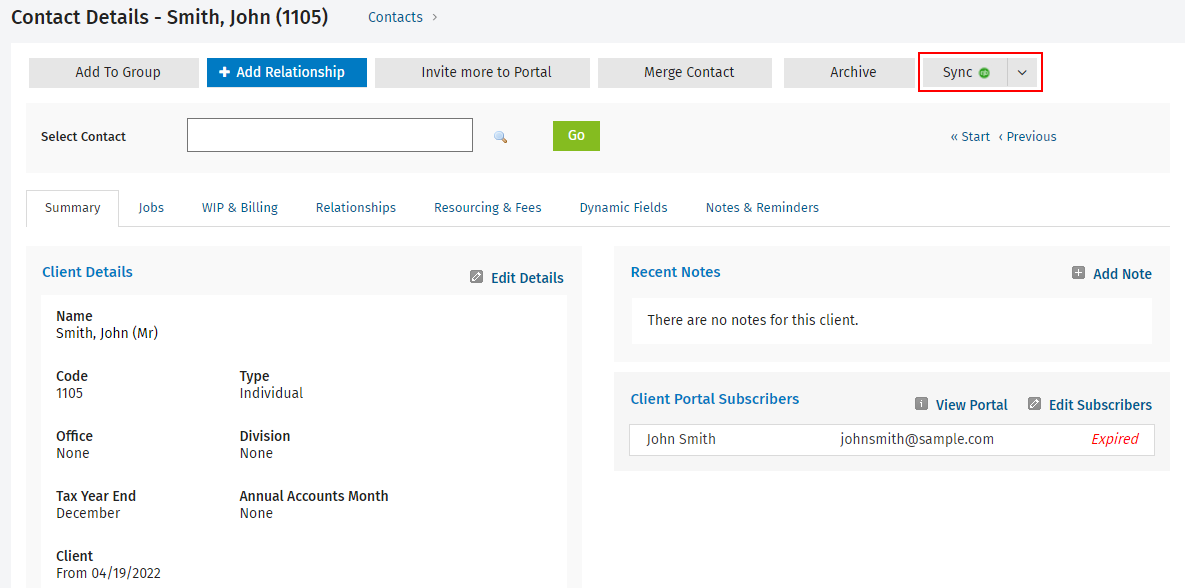 Sync contacts with QuickBooks Online